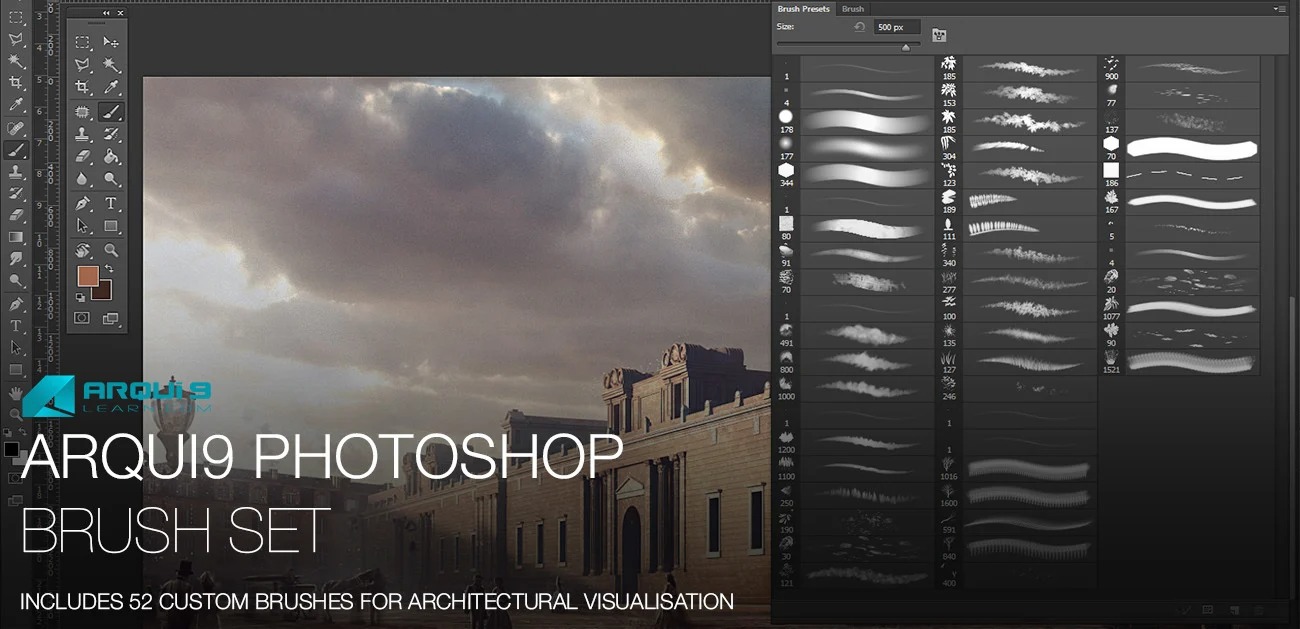 Ensemble De Pinceaux Photoshop Arqui9Learn - CGTricks | Tutoriels, Trucs et Astuces pour la 3D ...
